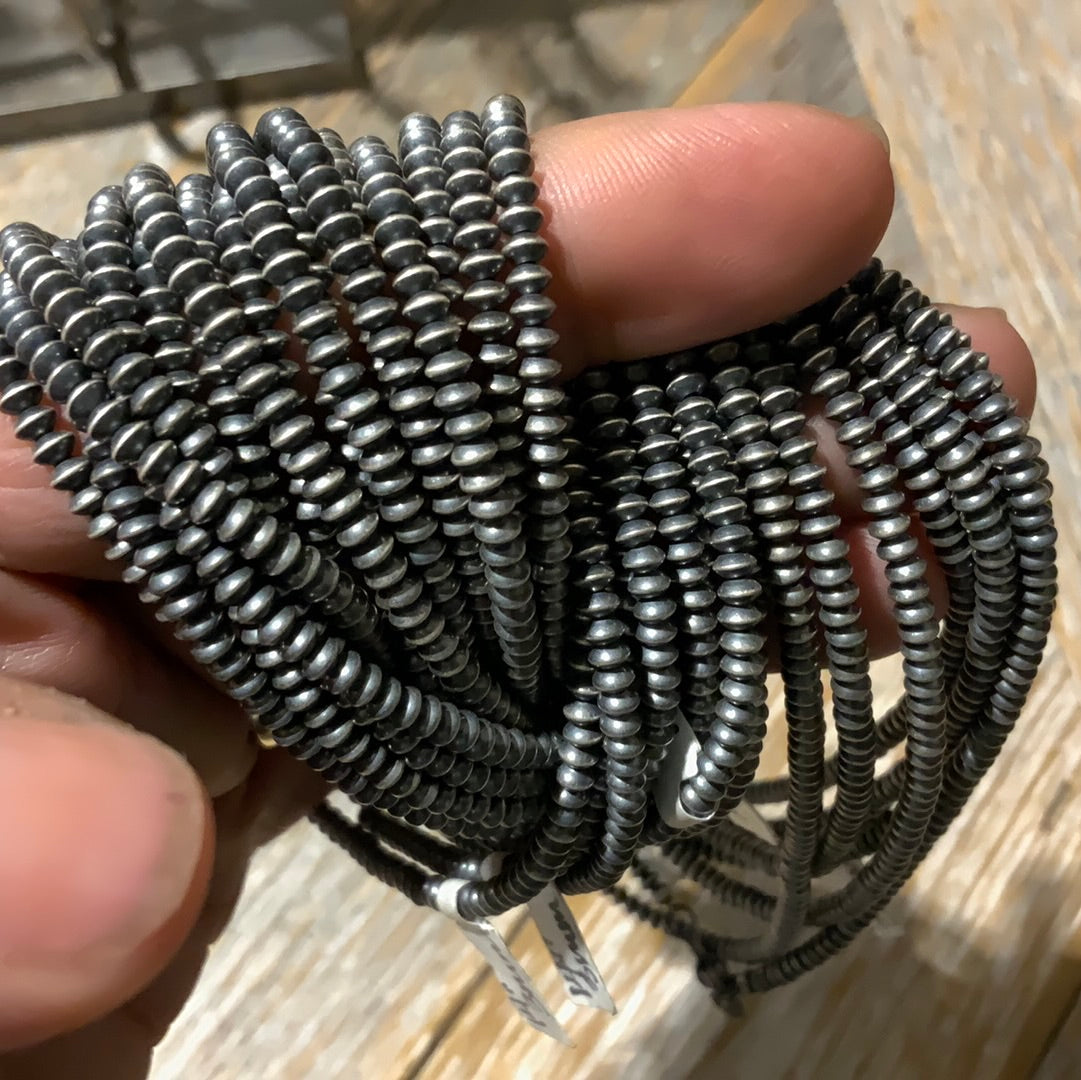 3mm Disk Navajo Pearls – Turquoise Pony